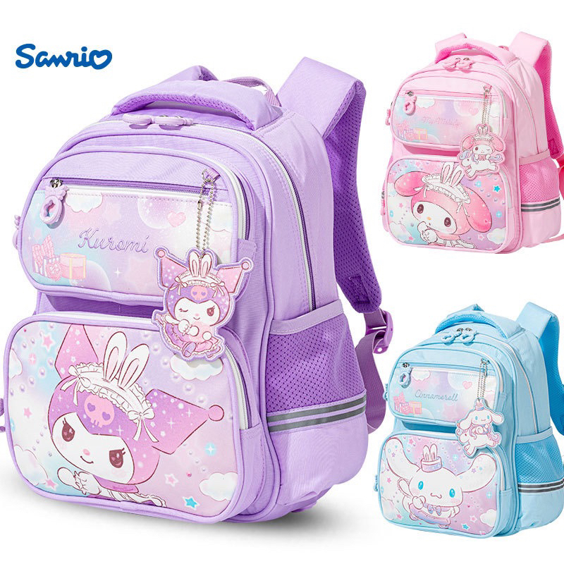 Jual SANRIO KT0215 Tas Sekolah Cinnamoroll Tas Ransel Anak Kuromi Tas Ransel Anak SD Melody ...