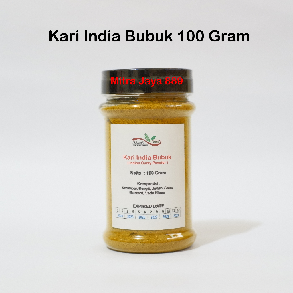 Jual Kari India Bubuk 100 gram / Indian Curry Powder / Bumbu Kari India ...