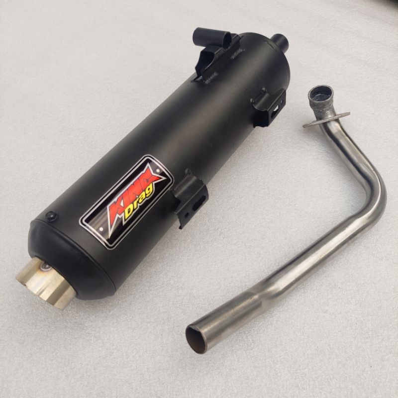 Jual King Drag muffler Power pipe for honda click 125i / 150i / click ...