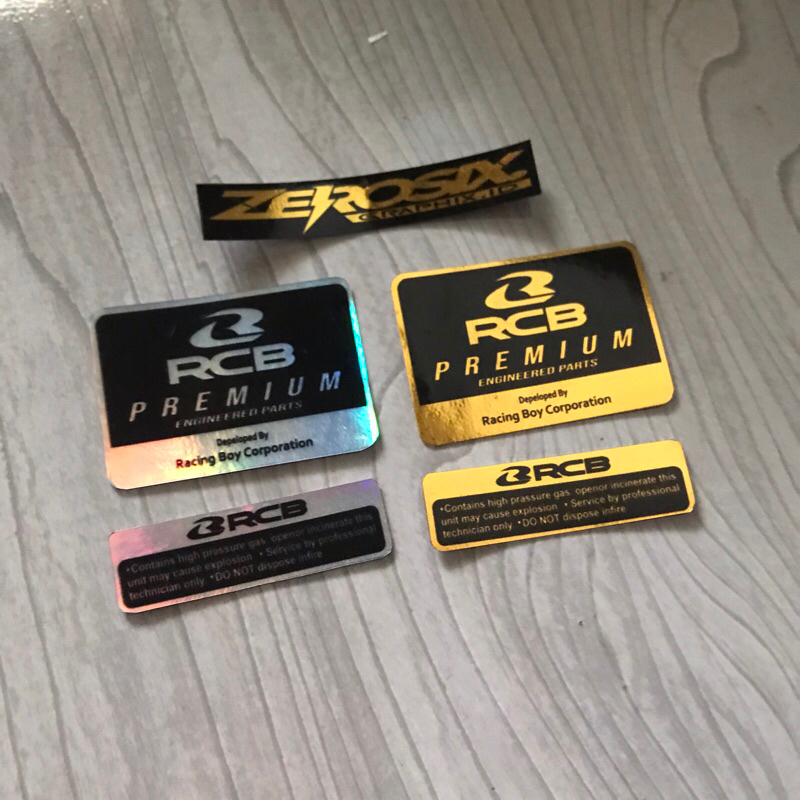 Jual Stiker shock RCB Premium / Shock belakang RCB Shockreaker Sticker ...