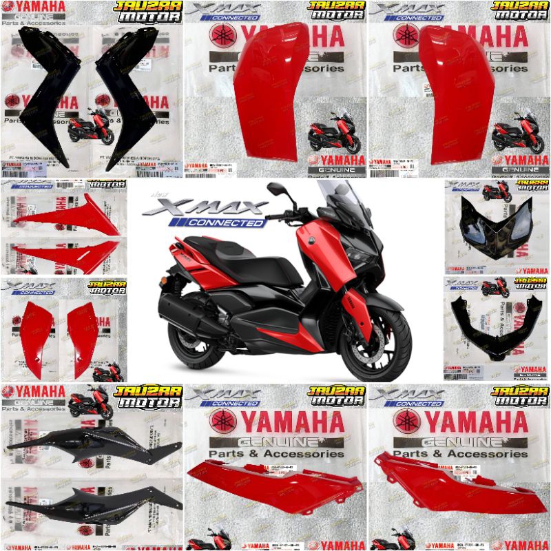 Jual COVER BODY HALUS FULL ALL NEW XMAX V2 MERAH GLOSY 2023 2024 ...