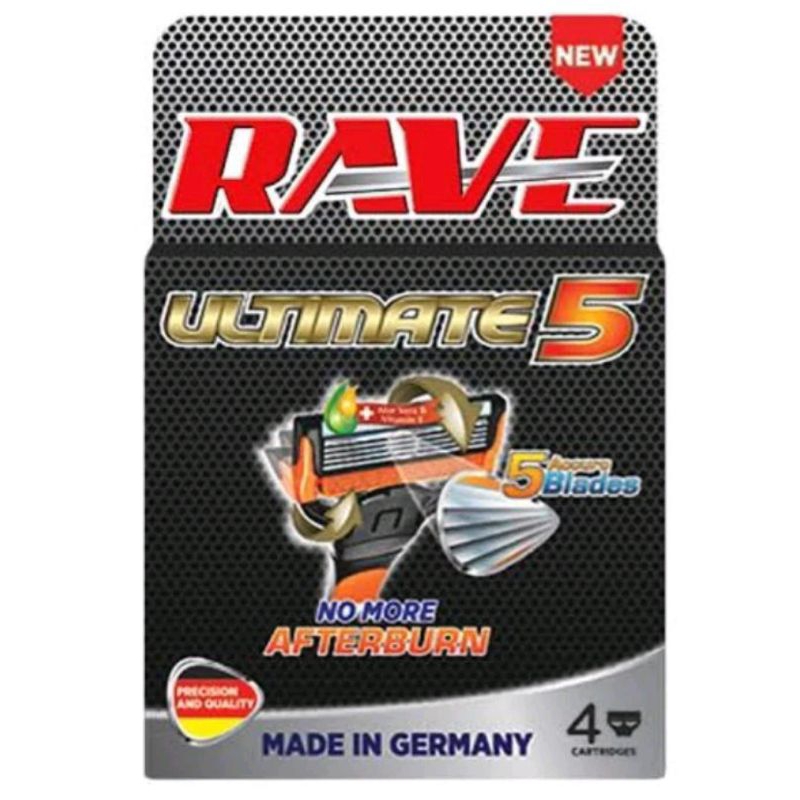 Jual Rave Ultimate 5 Blades isi 4 Sheet / 5 Mata pisau | Shopee Indonesia