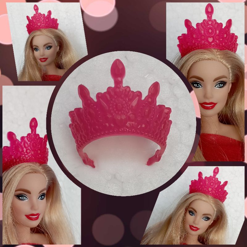 Jual Red Golden Crown Barbie Queen Doll Original Mattel | Shopee Indonesia