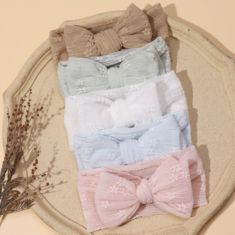 Jual BANDANA BAYI PREMIUM IMPORT TEXTURE FLORAL PITA JUMBO / HEADBAND ...