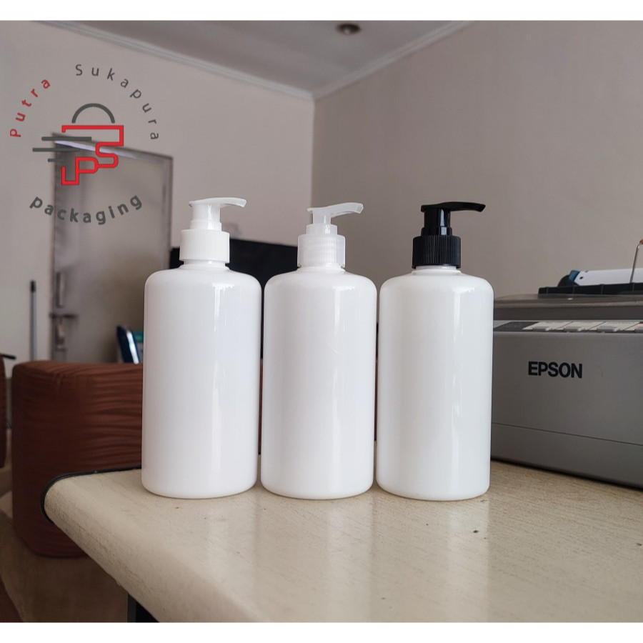 Jual BOTOL PUMP 500 ML WHITE / BOTOL HAND SOAP 500ML | Shopee Indonesia