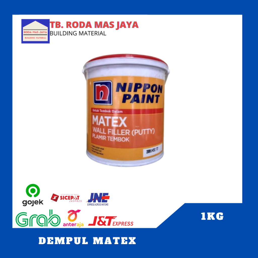 Jual Plamir Tembok/Dempul/Wall Filler merk Matex by Nippon Paint 1KG | Shopee Indonesia