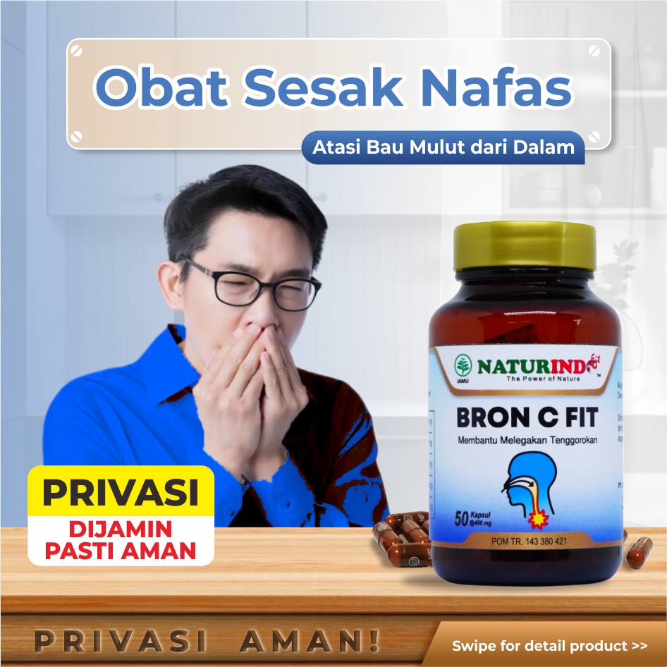 Jual Obat Sesak Nafas Asma Paru Tbc Perokok Basah Gurah Herbal Bron C ...