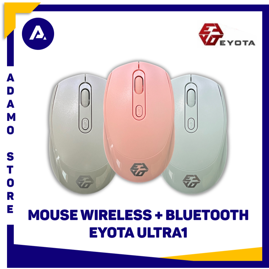 Jual Mouse Wireless + Bluetooth Eyota Ultra 1 Silent Click Dual ...
