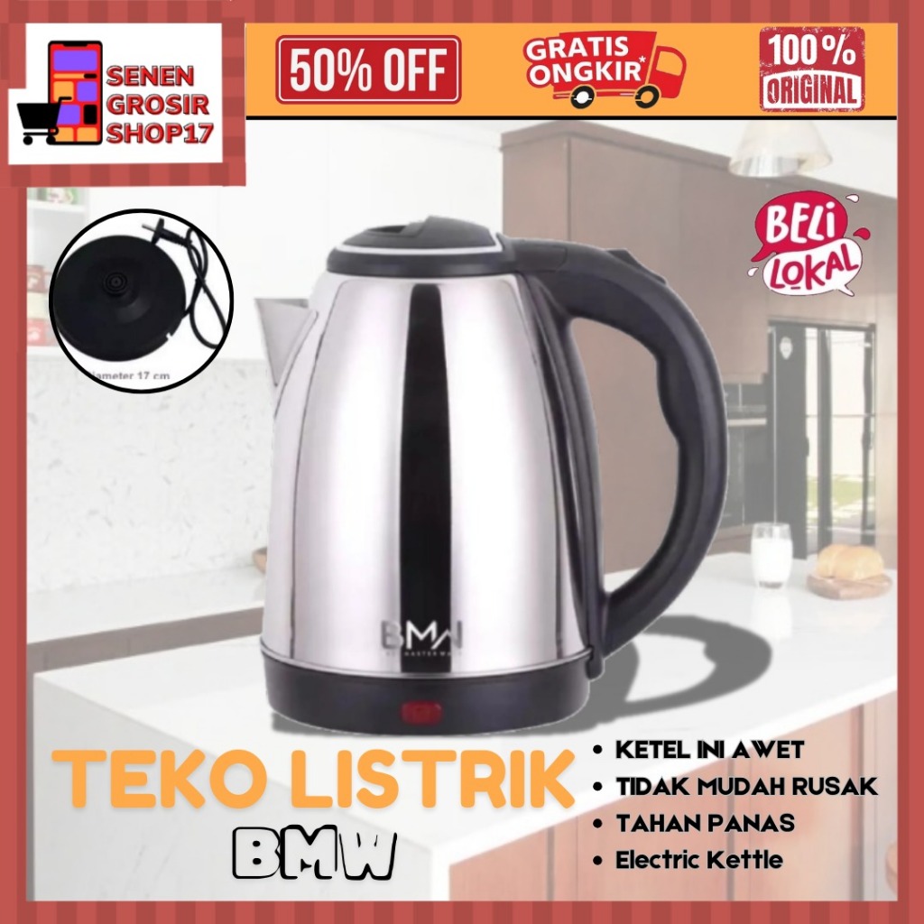 Jual SN COD Teko listrik 2L / Teko Listrik 2 Liter / pemanas air 2.0 Liter/ kettle electric ...