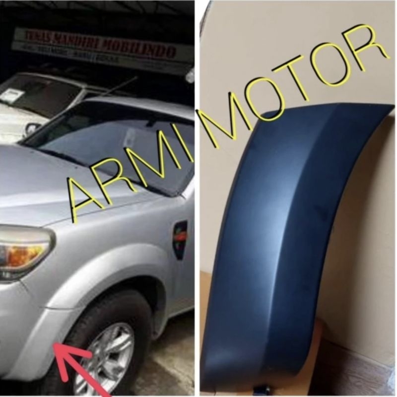 Jual Over Fender Ford Ranger & Everest Depan Kiri Original Ford Spoiler ...