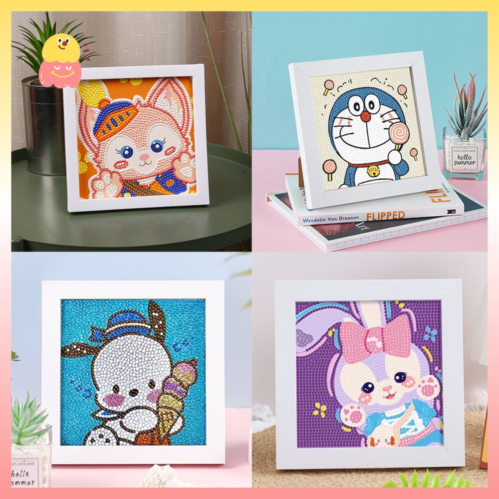 Jual Doraemon DIY Lukisan Berlian 5D Kit Lukisan Berlian Bingkai Penuh ...
