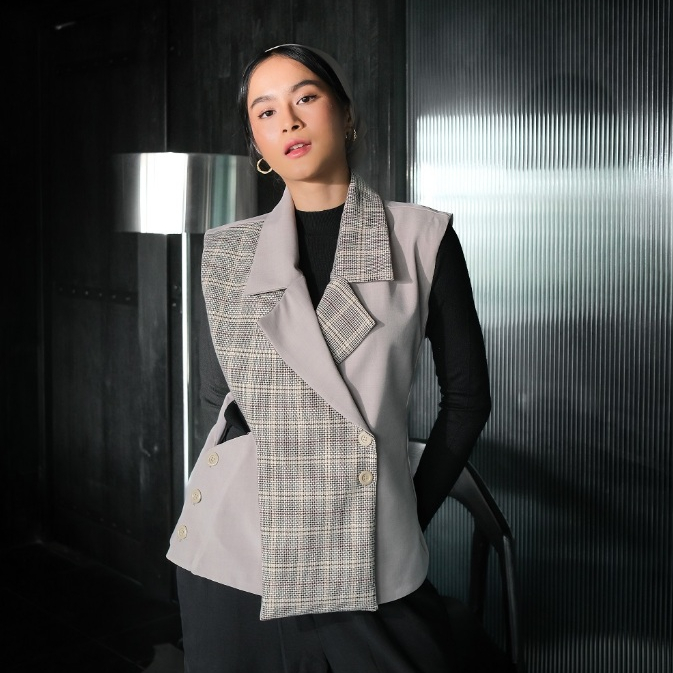 Jual TUNIQUE | Enigma Series | Belvina Vest | Outer Wanita | Rompi ...