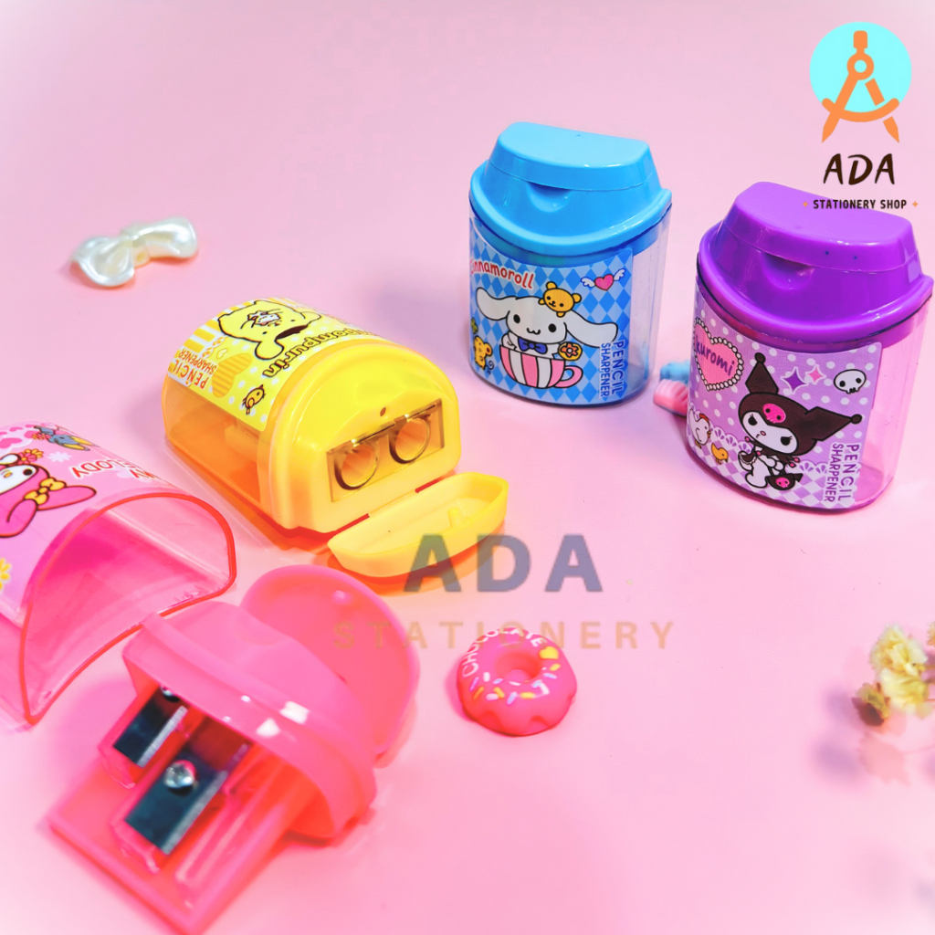 Jual ( 1 pc ) RAUTAN pensil SANRIO 7048 / OROTAN PENSIL SANRIO/ SHARPENER /RAUTAN KUROMI ...