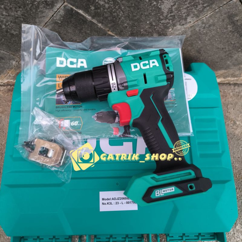 Jual Bor DCA ADJZ2060 20V Bor Baterai DCA 2060 Cordless Hammer Drill ...