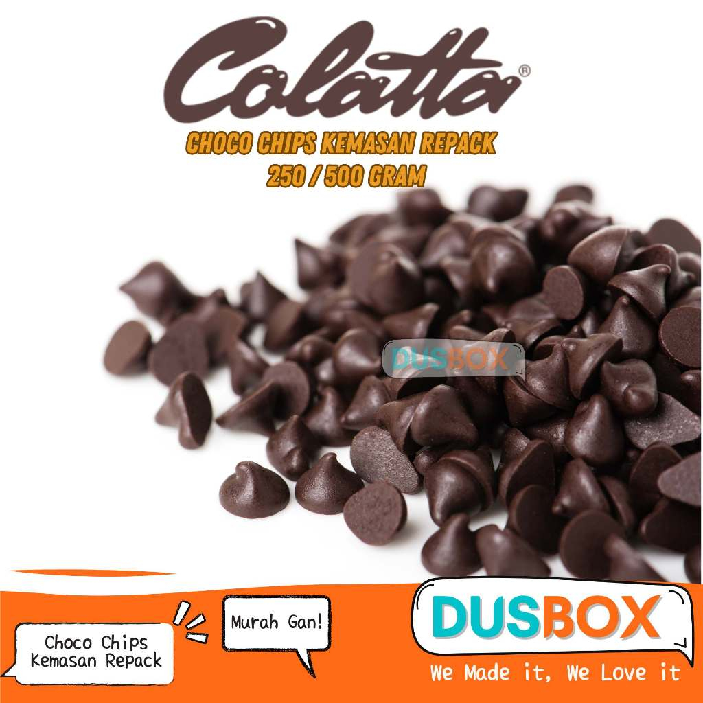 Jual ChocoChips Colatta Repack 250gr - 500gr / Choco Chips Cokelat ...