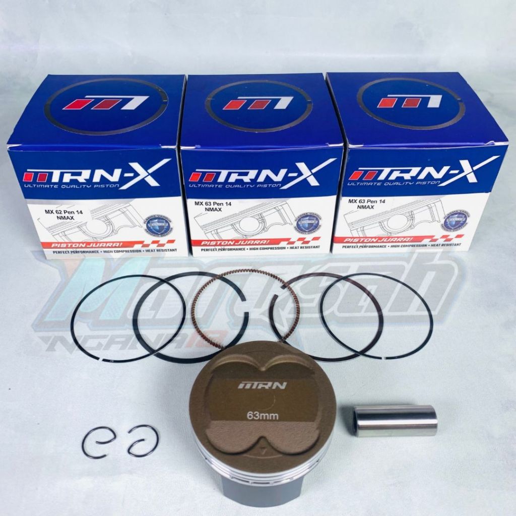 Jual PISTON NMAX AEROX MITRON X 62 63 PEN 14 PISTON MITRON AEROX NMAX ...
