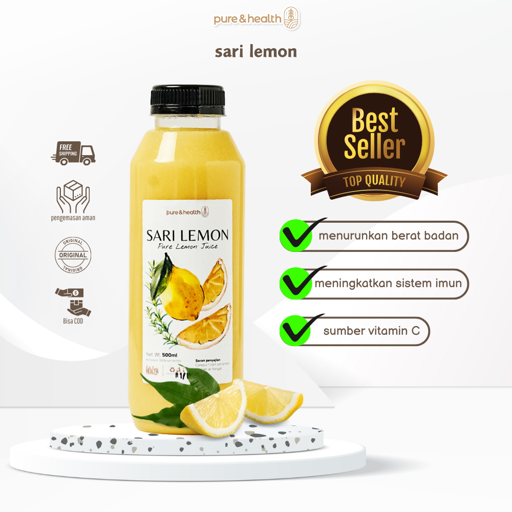 Jual Sari Lemon Fresh 500ml Pure Lemon Dari Bumi Juice Detox Diet ...