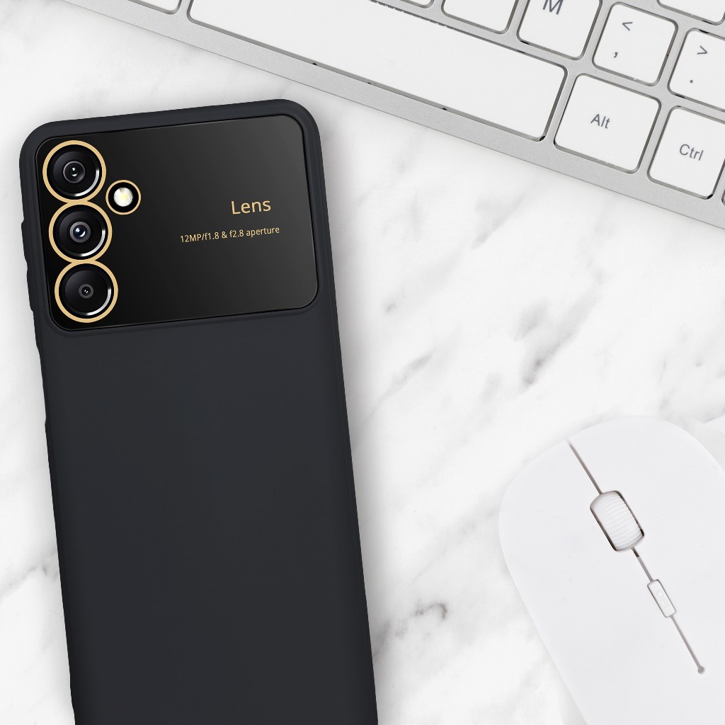 Jual Case Samsung A35 5G Case Softcase BIG LENS MACARON CAMERA ...