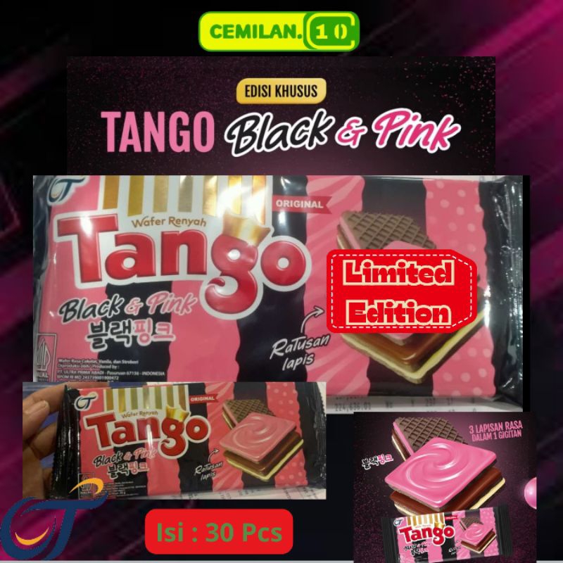Jual Wafer Tango Spesial Black & Link Limited edition 30pcs | Shopee ...