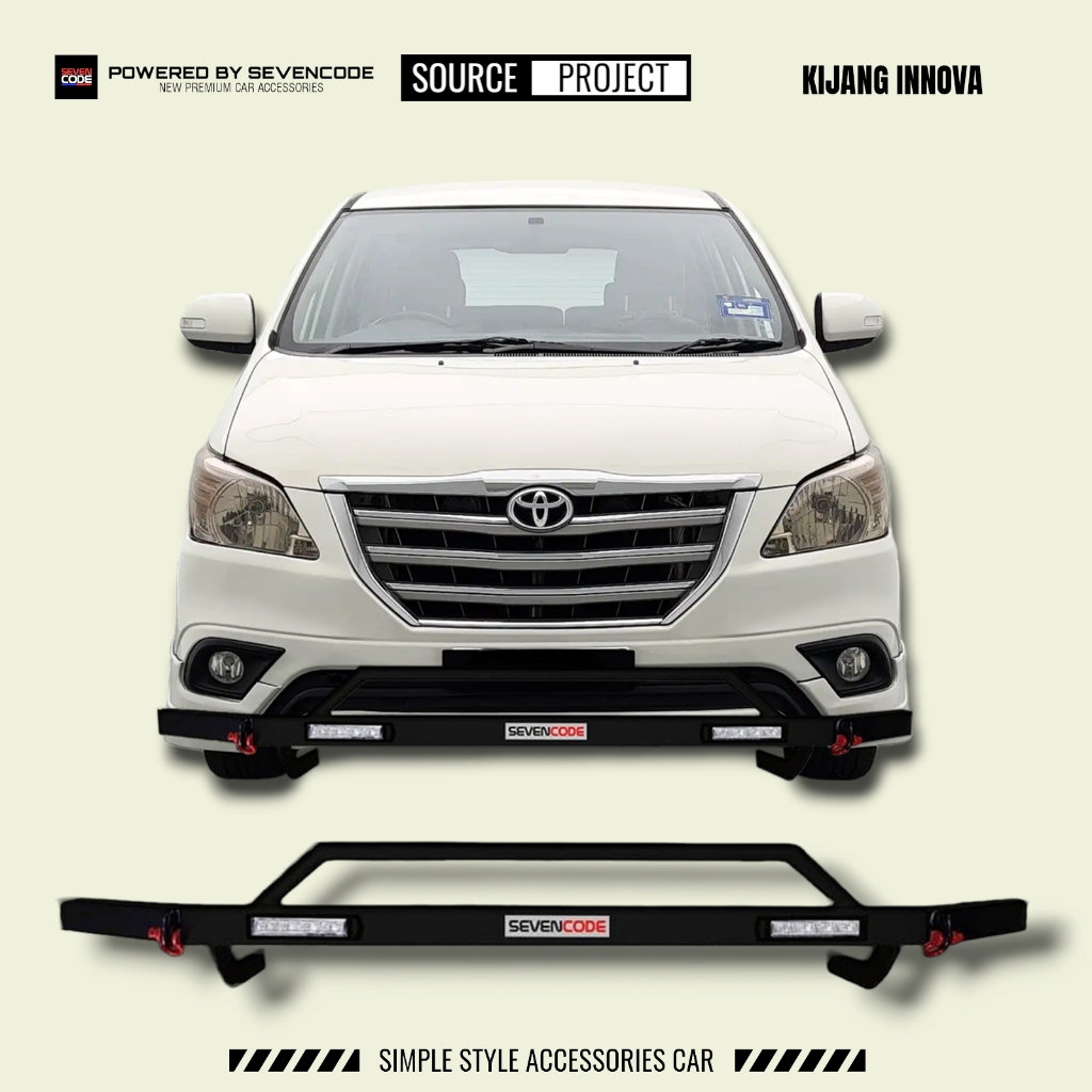 Jual Front Bumper guard Tanduk Holo Bar Sevencode - Kijang Innova ...