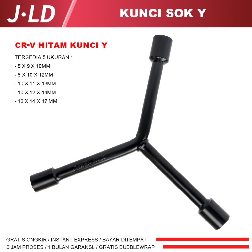 Jual JLD Kunci Sok Y CR-V Kunci Y MURAH KUNCI SHOCK Y Socket Wrench Set ...