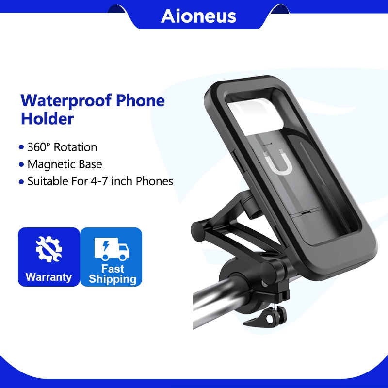 Jual Aioneus | Phone Holder Motor Waterproof Tempat Dudukan Sepeda 360 Derajat Anti Air Stand ...