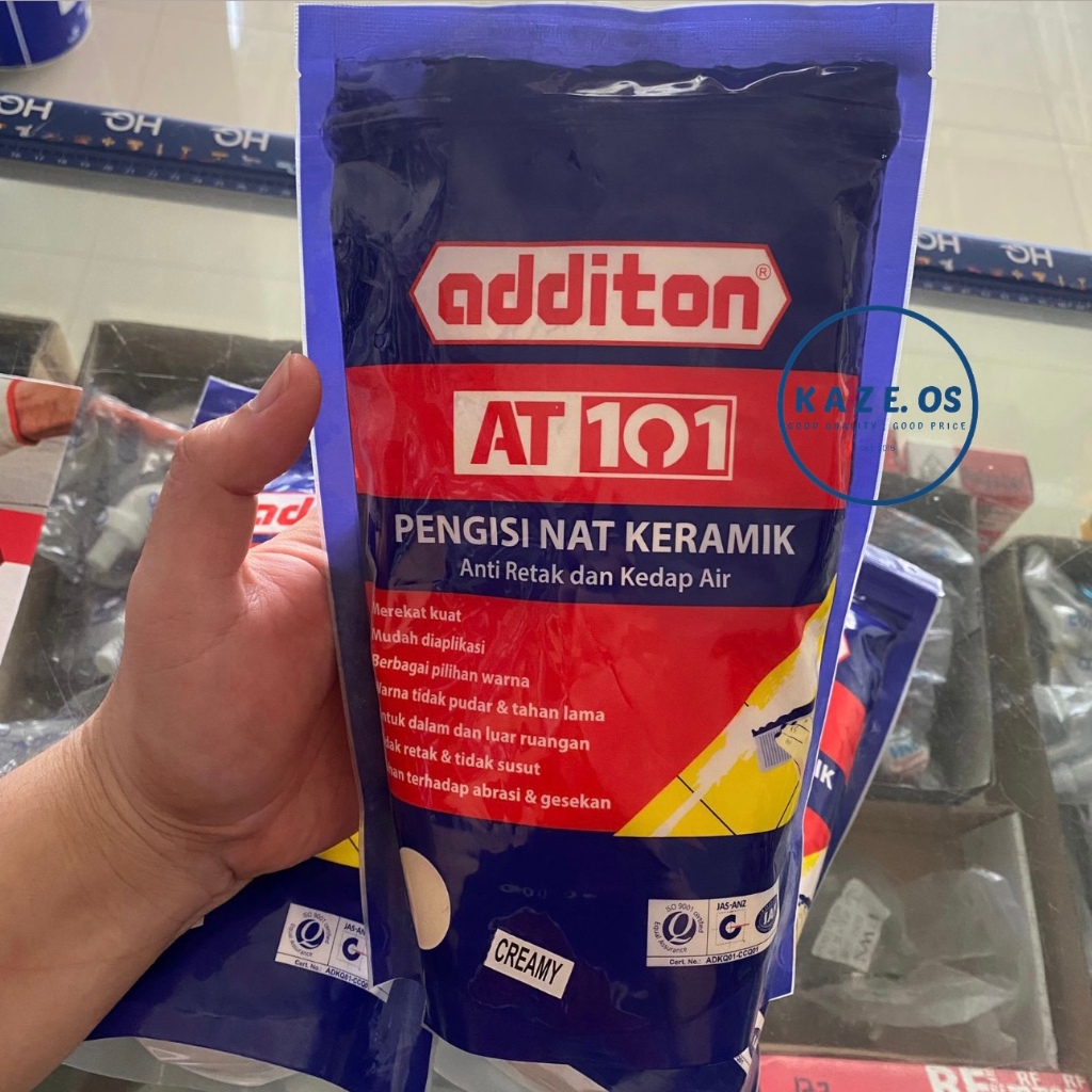 Jual ASLI 100% 1KG ADDITON AT 101 PENGISI NAT KERAMIK ANTI RETAK DAN ...