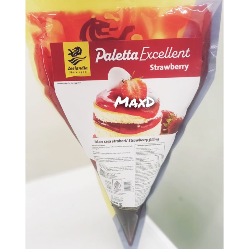 Jual Paletta Excellent Zeelandia Selai Strawberry 500 gr | Shopee Indonesia
