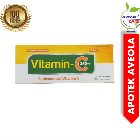 Jual VITAMIN C 50 MG 1 STRIP ISI 10 TABLET (Afi Frma) | Shopee Indonesia