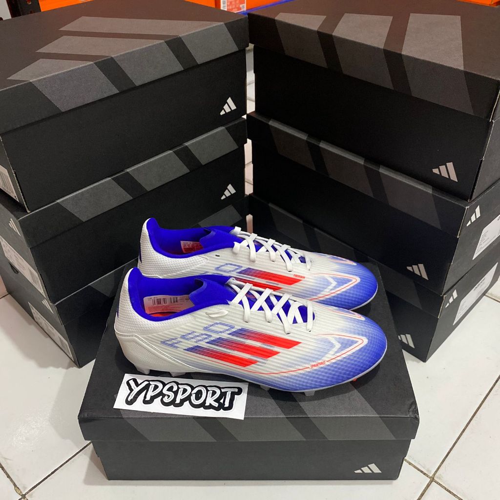 Jual sepatu bola adidas f50 league fg white blue IE0601 Bnib original ...