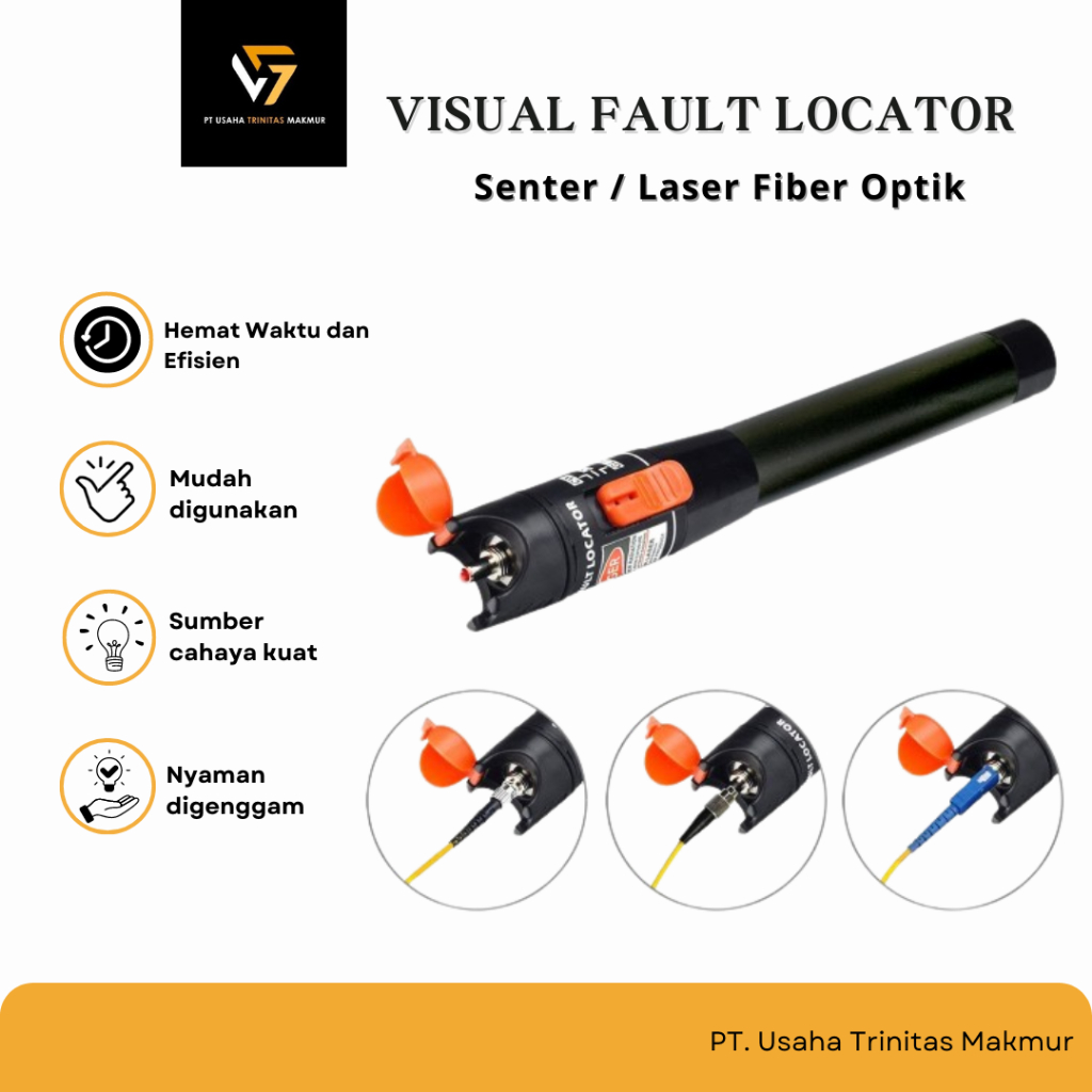 Jual Visual Fault Locator VFL 10mW Fiber Optik Senter Optik Laser Kabel ...