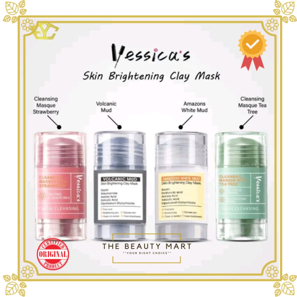 Jual Yessica's Cleansing Masque With Tea Tree | Strawberry Stick Mask ...