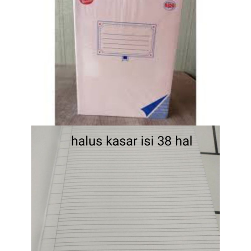 Jual Buku tulis halus kasar sidu 38 hal garis tiga | Shopee Indonesia