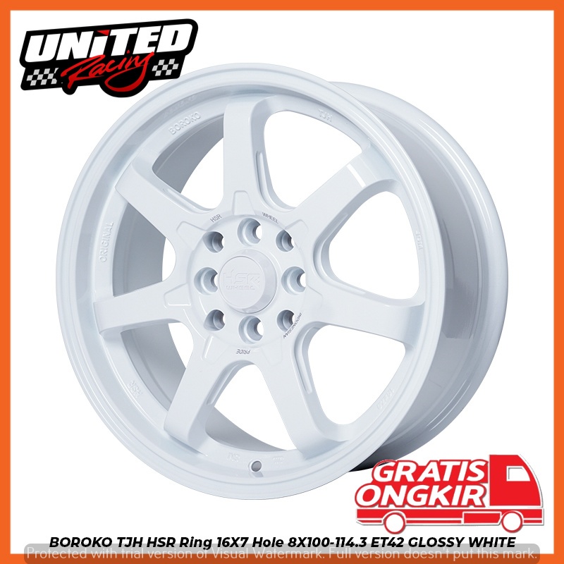 Jual VELG MOBIL RING 16 HSR BOROKO TJH WHITE MODEL JDM R16 UNTUK SPIN SIGRA DATSUN FIESTA VELEG ...