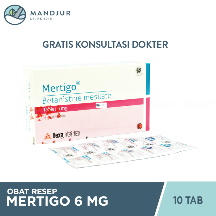 Jual Mertigo 6 Mg Strip 10 Tablet | Shopee Indonesia
