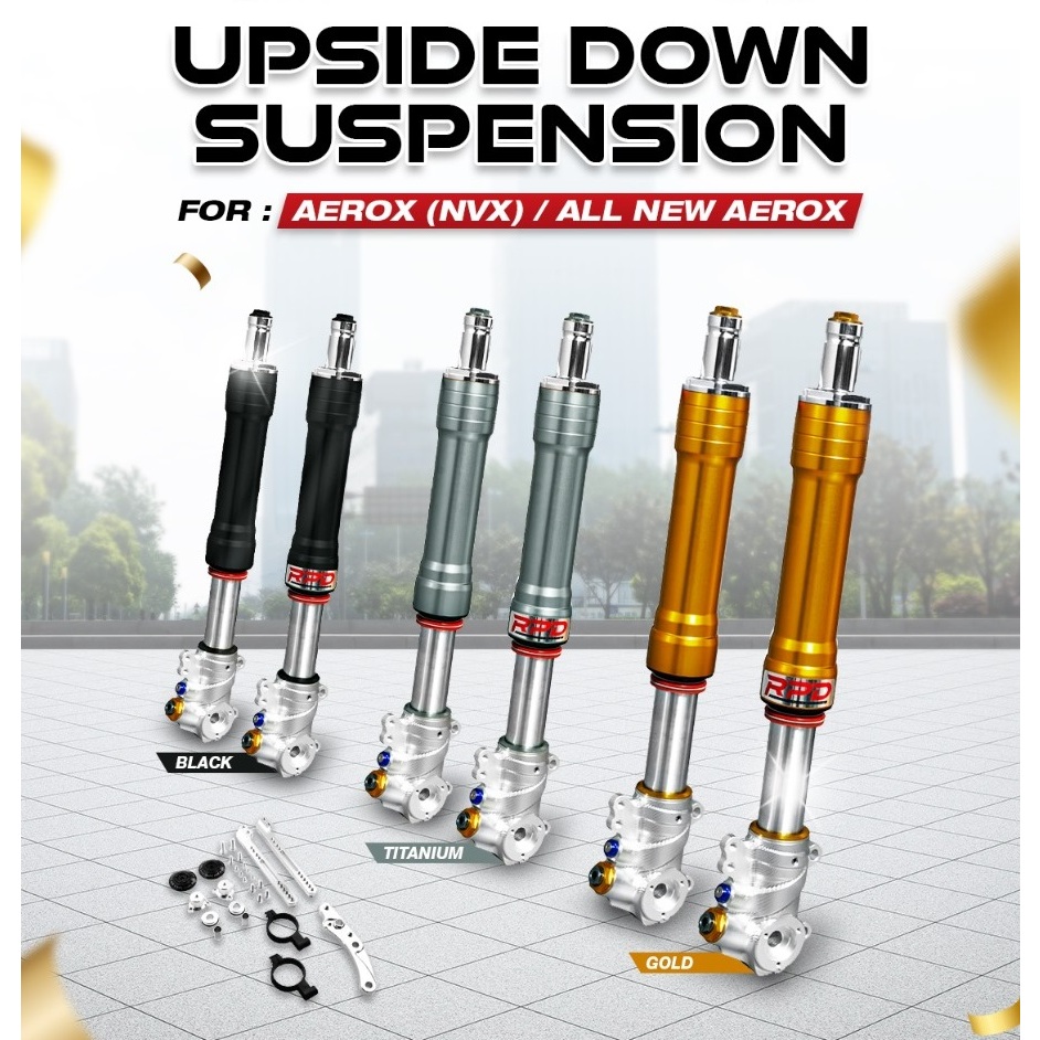 Jual RPD Shock Depan Aerox / All new Aerox Upside Down Suspension ...