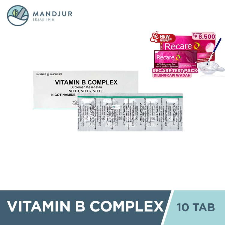 Jual Vitamin B Complex 10 Tablet - Suplemen Vitamin B Complex | Shopee Indonesia