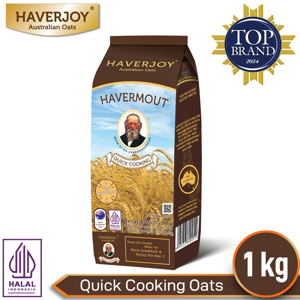 Jual Haverjoy Quick Cooking Oats 1 kg | Shopee Indonesia