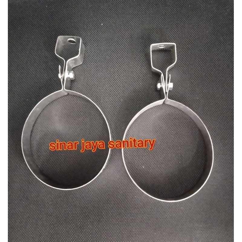 Jual Klem gantung engsel pipa 5inch / Klem gantung cerobong asap / Klem ...