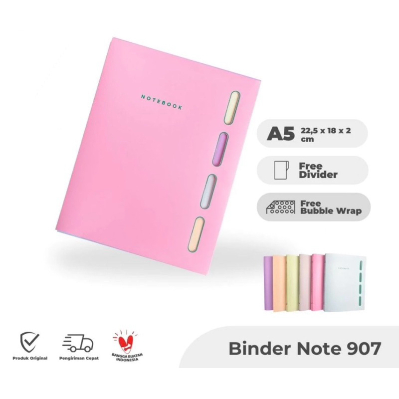 Jual TOPLA Binder Note 907 A5 Binder Buku Catatan Sekolah Kerja Kuliah ...