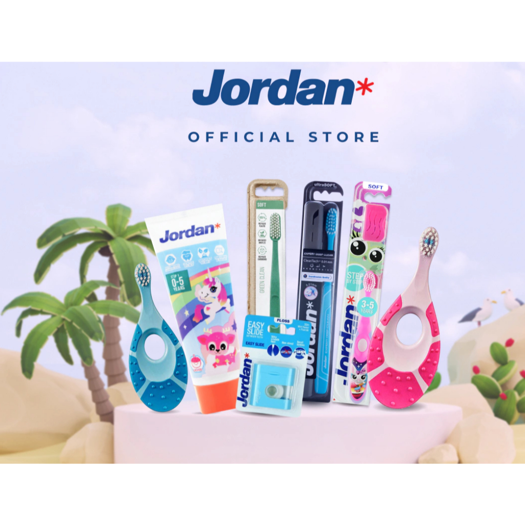 Jual Jordan Oral Care Step 1, 2 & 3 - Sikat gigi Buddy & Pasta Gigi ...