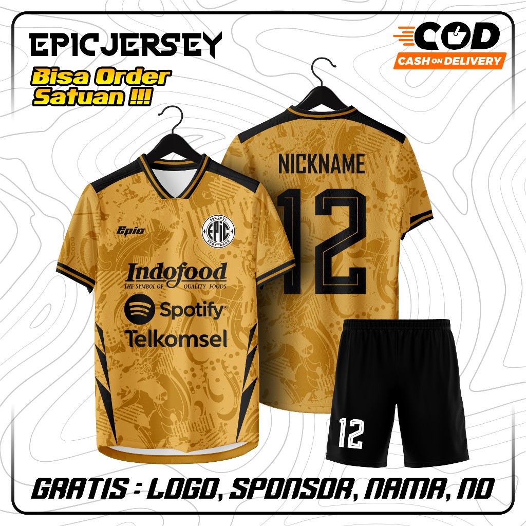 Jual Jersey Futsal Setelan Fullprinting Custom Jersey Team Bola