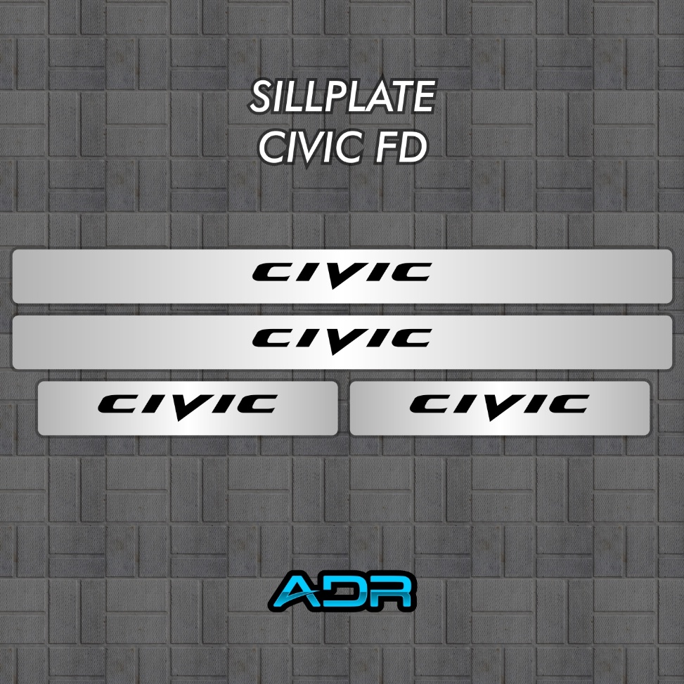 Jual Telah Hadir Sillplate Honda Civic FD FD1 FD2 FD2R Mugen RR Type R ...