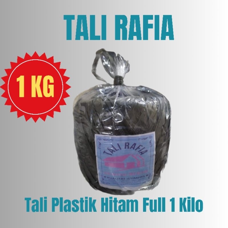 Jual Tali Rafia Hitam Full 1 Kilo | Shopee Indonesia
