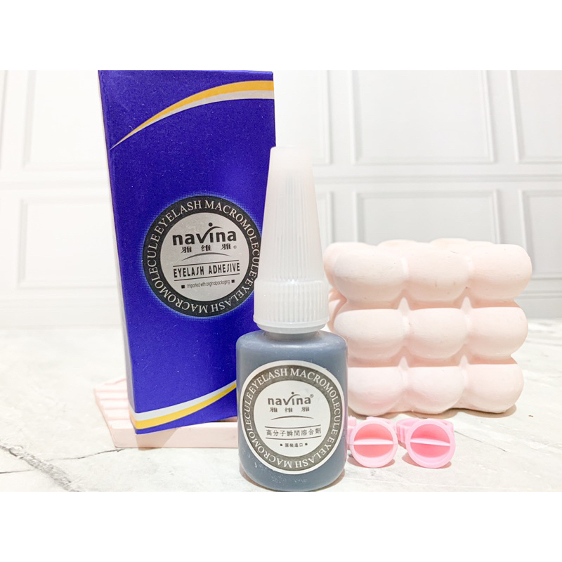 Jual NAVINA BLUE GLUE EYELASH EXTENSION 10ML ( LEM TANAM BULUMATA BOX ...
