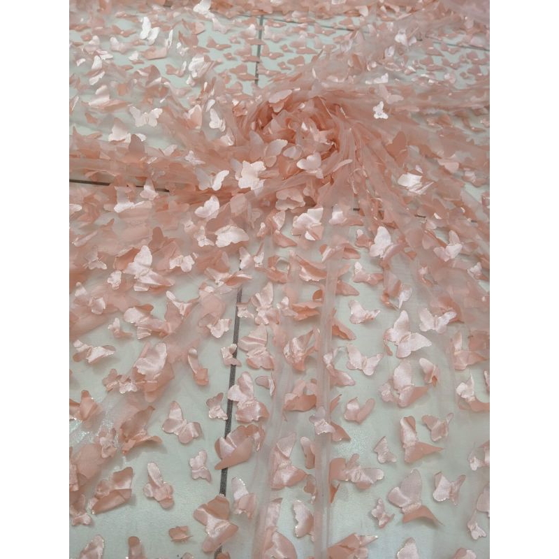 Jual Bahan/kain Tille Bunga 3d/Bunga shifon 3d timbul | Shopee Indonesia