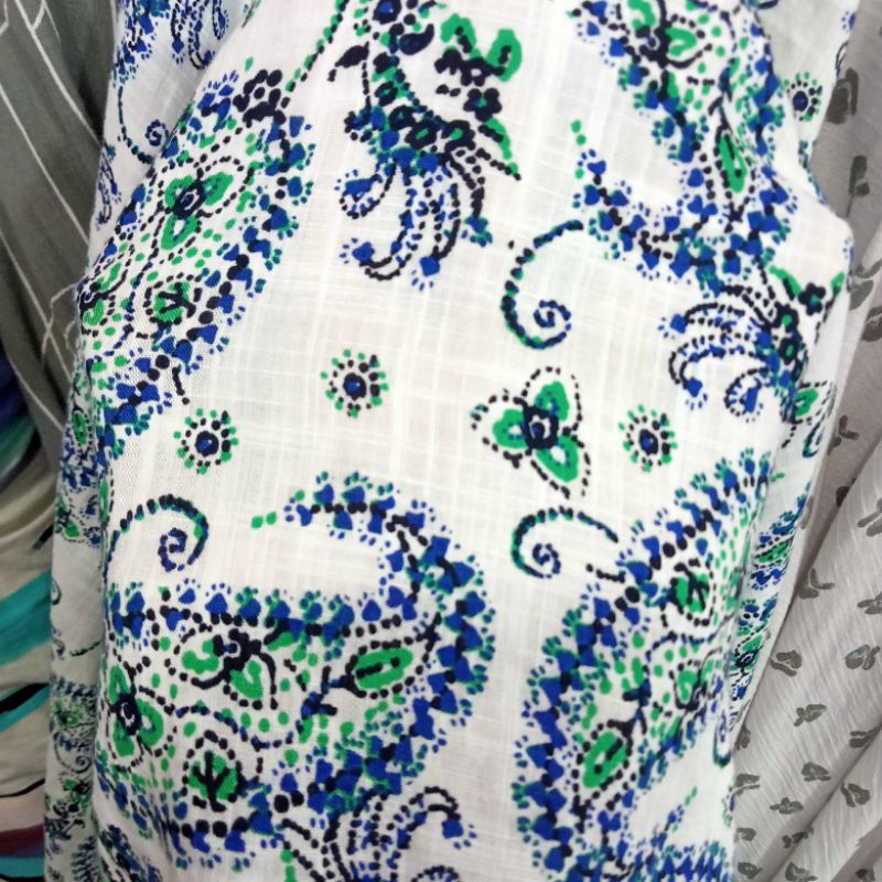 Jual Kain Katun Paris Dobby Motif Bunga Import - Kain Katun Paris ...