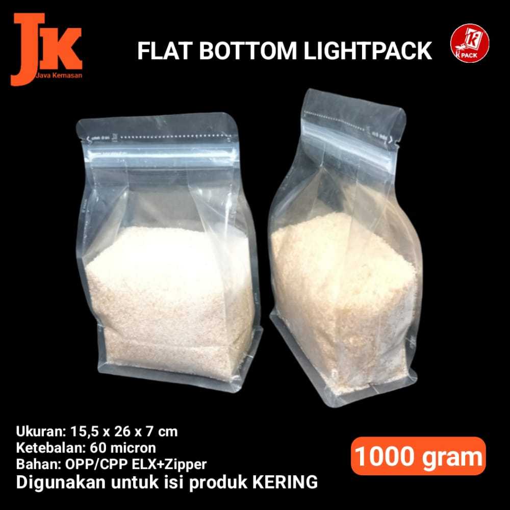 Jual KPACK 1000Z FLATBOTTOM LIGHTPACK 1000Z KEMASAN GUSSET BENING ...
