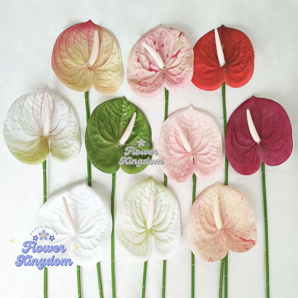 Jual Artificial Anthurium Bunga Kuping Gajah Premium Dekorasi Wedding ...