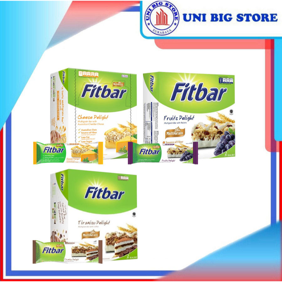 Jual Fitbar Snack Sehat Fit Bar Cereal 12 pcs x 22 gr Cheese Tiramisu ...